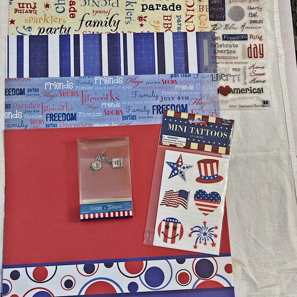Other | Scrapbookingcraft Patriotic4th Of July Bundle | Poshmark